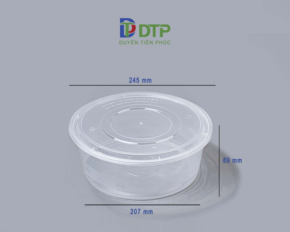 3000ml Round Container Pot Style – Duyen Tien Phuc
